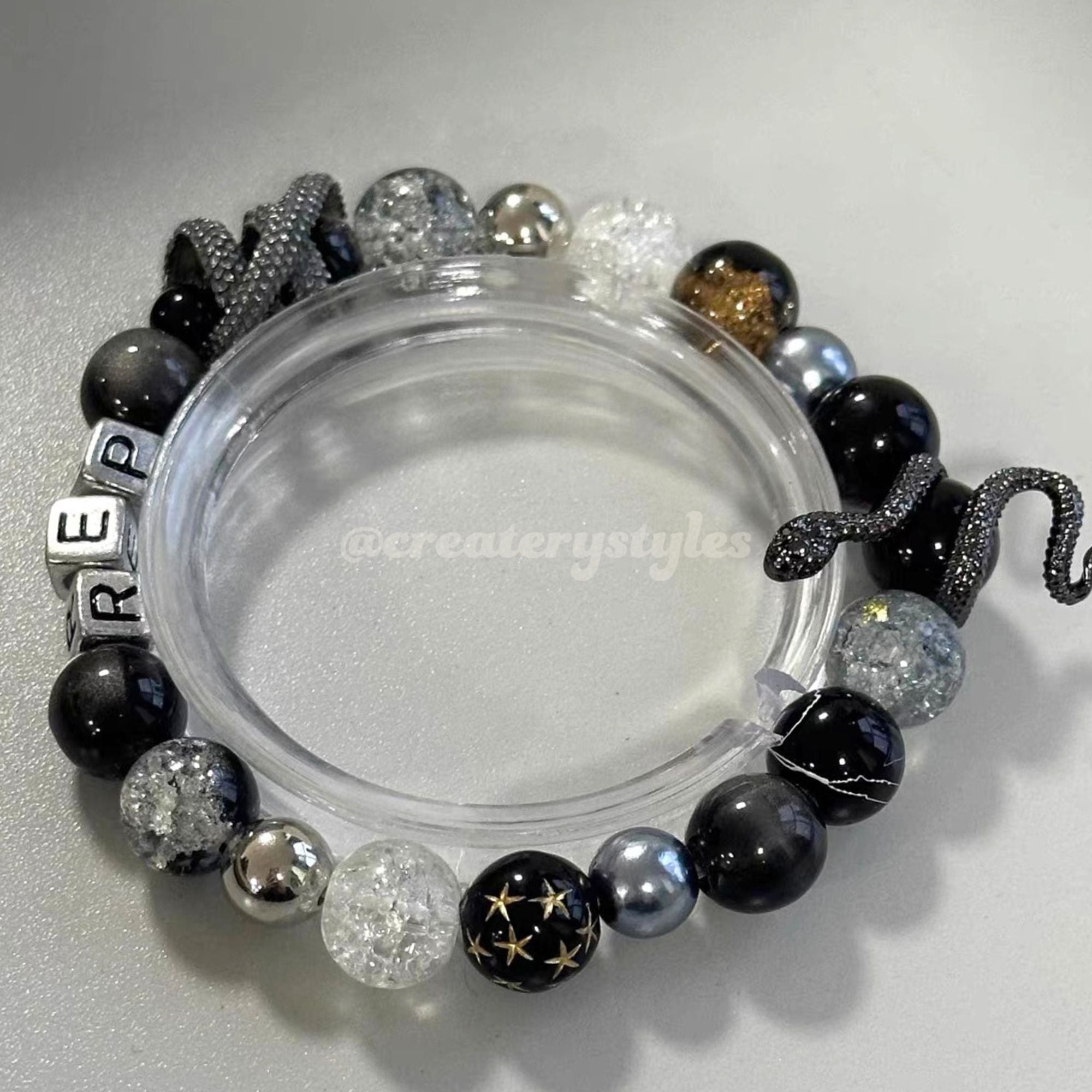 Reputation Inspired Crystal Beads Friendship Bracelet